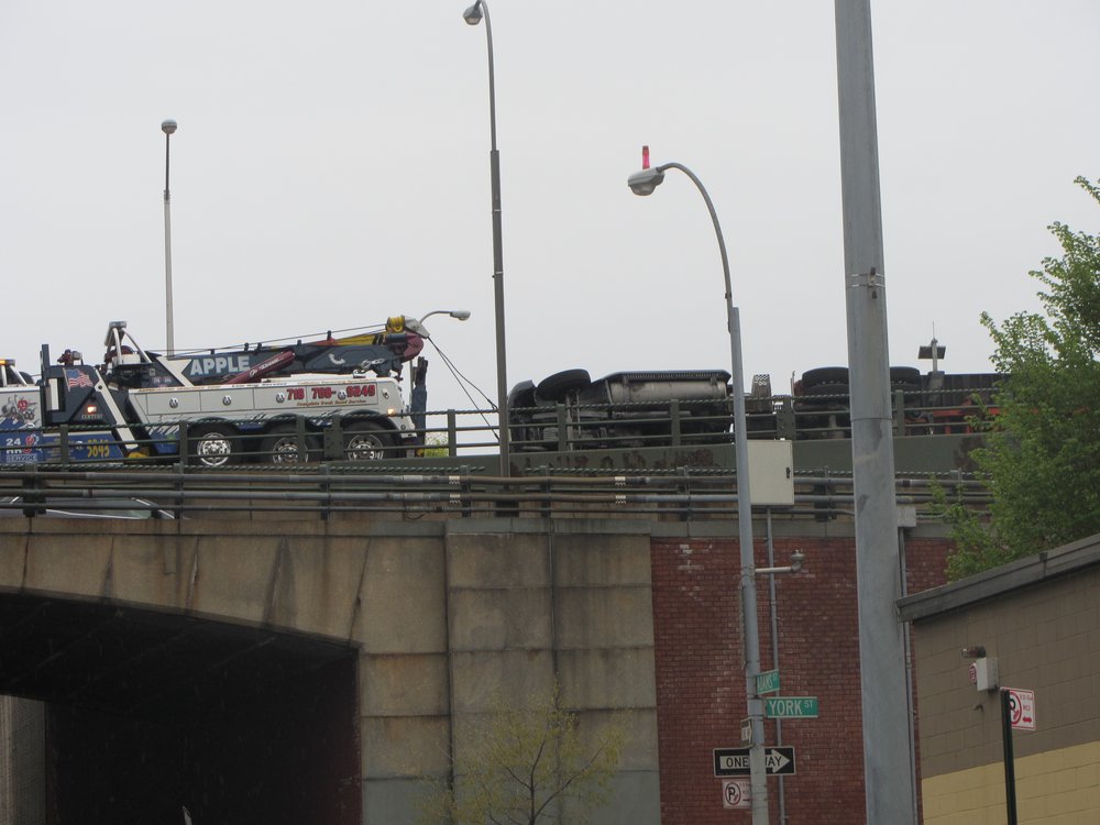 Photos: Tractor Trailer Flips Below Brooklyn Bridge, Pinning Car ...