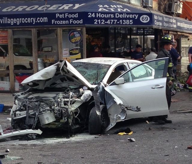 Photos: 8 Injured After Car Jumps East Village Curb, Crashes Into ...